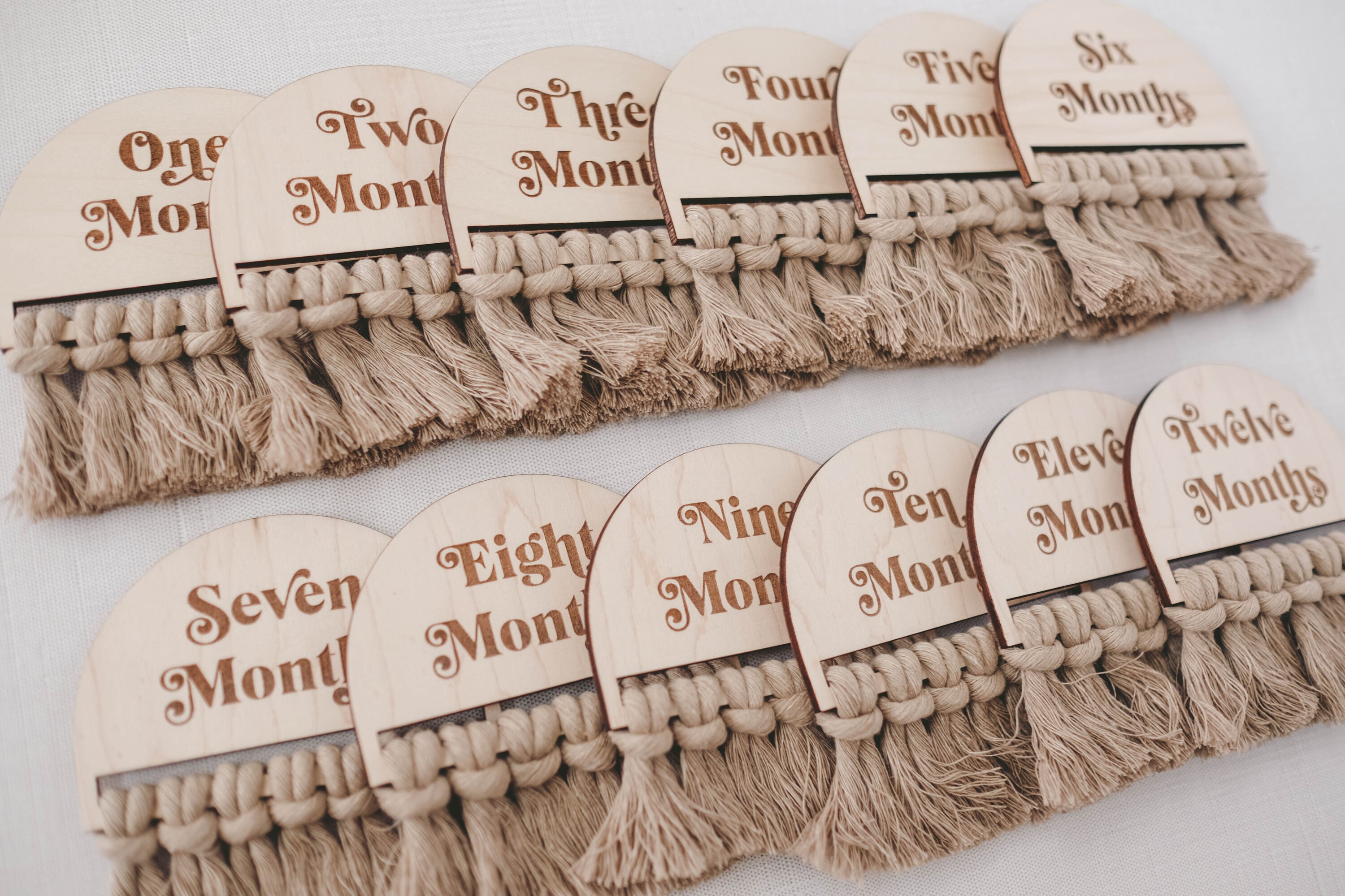 Boho Month Markers Digital File - Boho Nursery Decor - Children's Photo ...