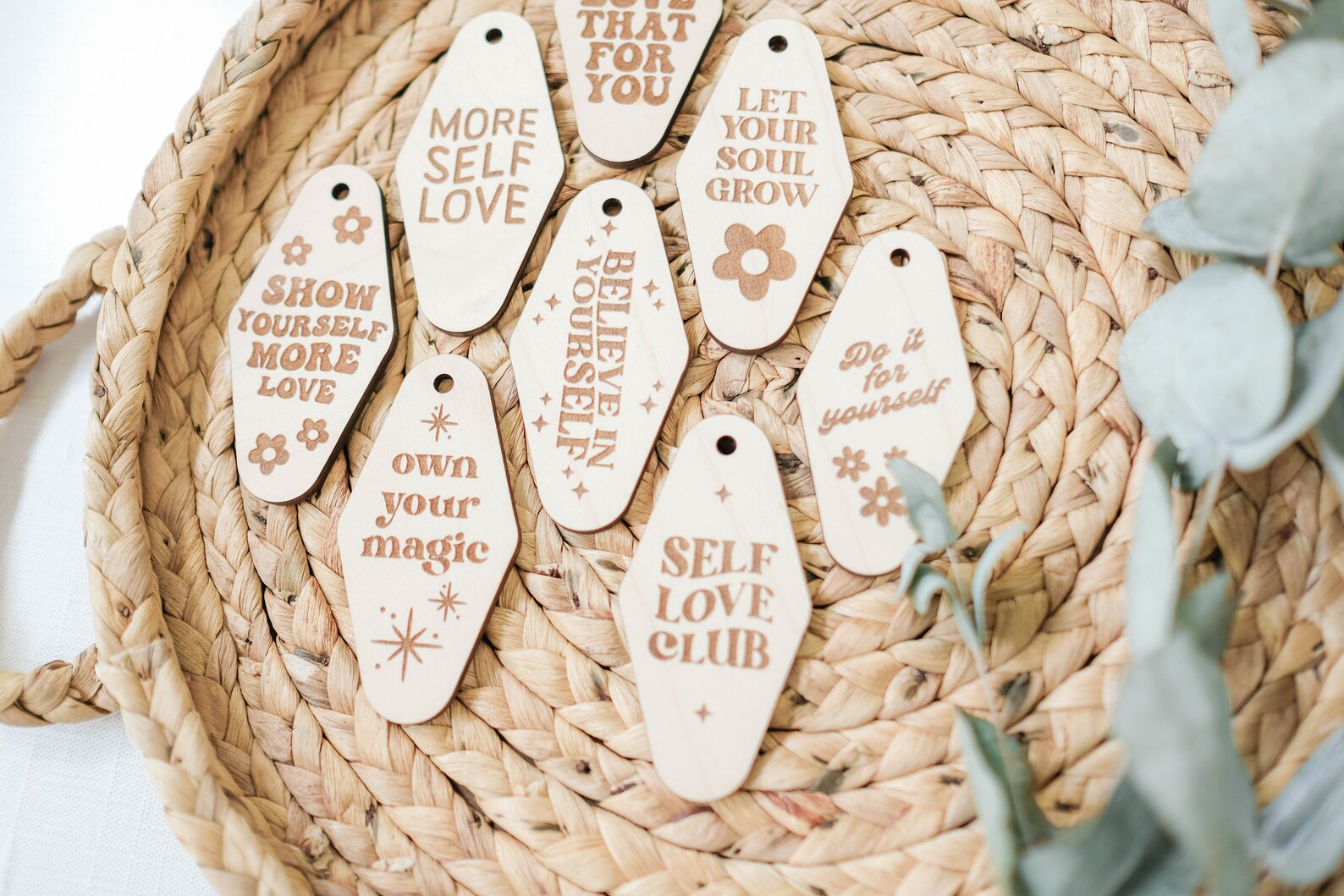 Self Love Keychains Retro Keychains Motel Keychains Hotel Keychains ...