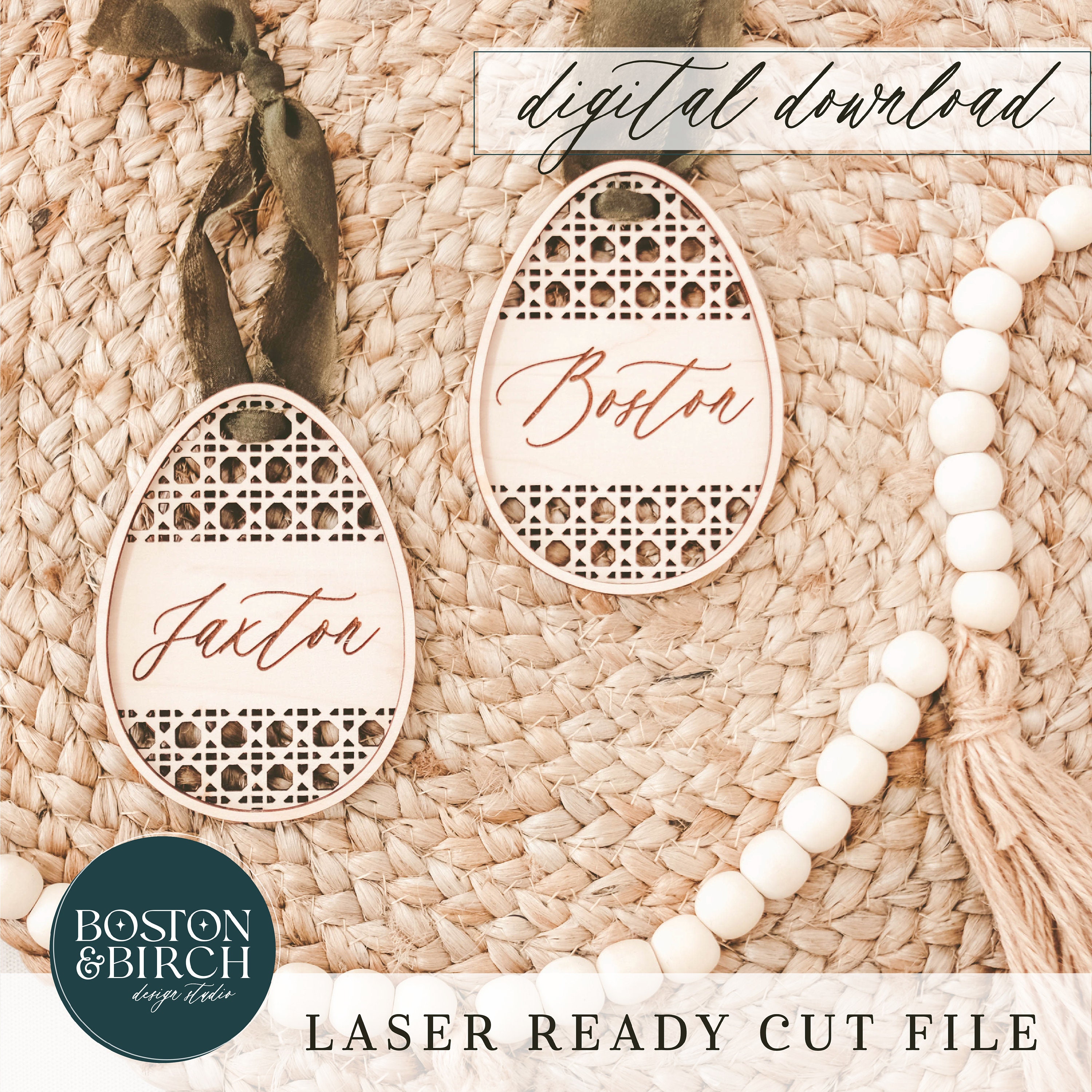 Easter Rattan Cane Bundle SVG Glowforge Cut File Easter Rattan Wicker ...