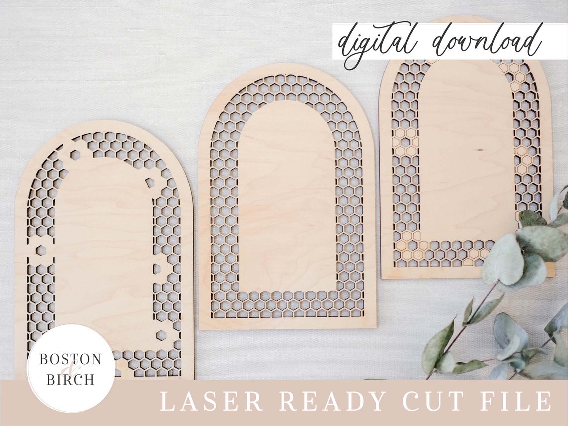 Boho Honeycomb Sign Arched Sign Blank Display Boho Arch - Etsy