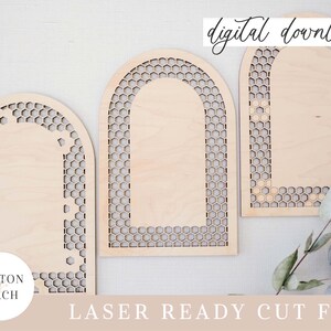 Boho Honeycomb Sign Arched Sign Blank Display Boho Arch - Etsy