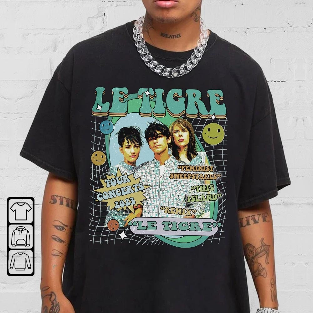 Le Tigre Band Music Shirt, Album Vintage Graphic, Le Tigre Tour ...