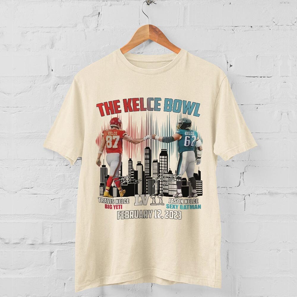 Travis and Jason Kelce Football Champion Bowl Shirt V2, Kelce Brothers ...