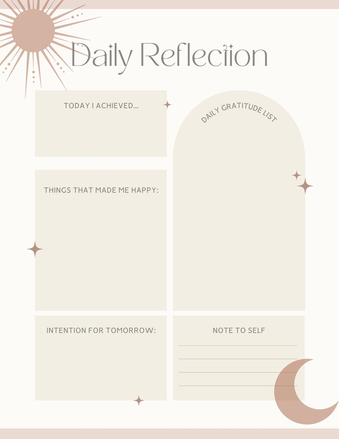 Printable Minimalist Daily Planner Boho Daily Schedule Daily Agenda ...