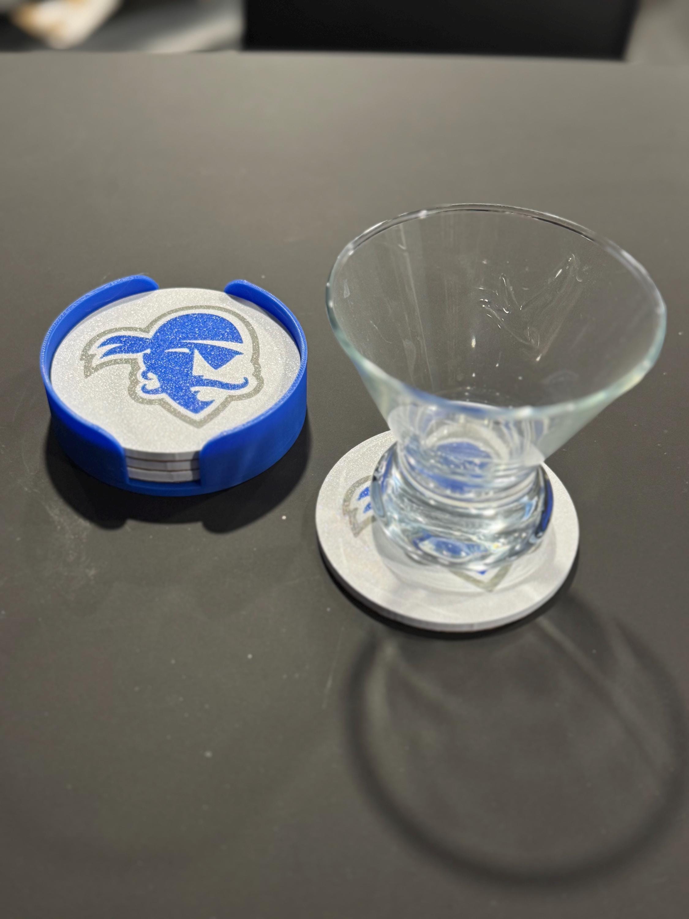 3D Printed College Sports Logo Coasters - Set of 4 (read Description ...