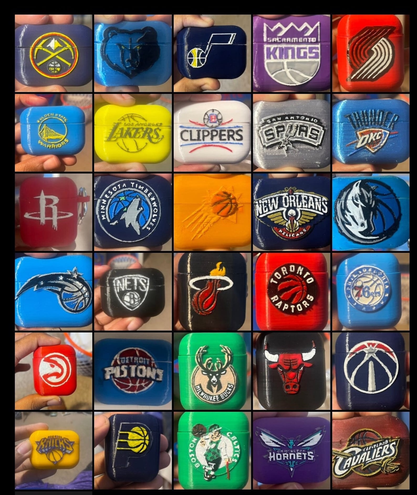 3D Printed NBA AirPod Cases (read Description) - Etsy
