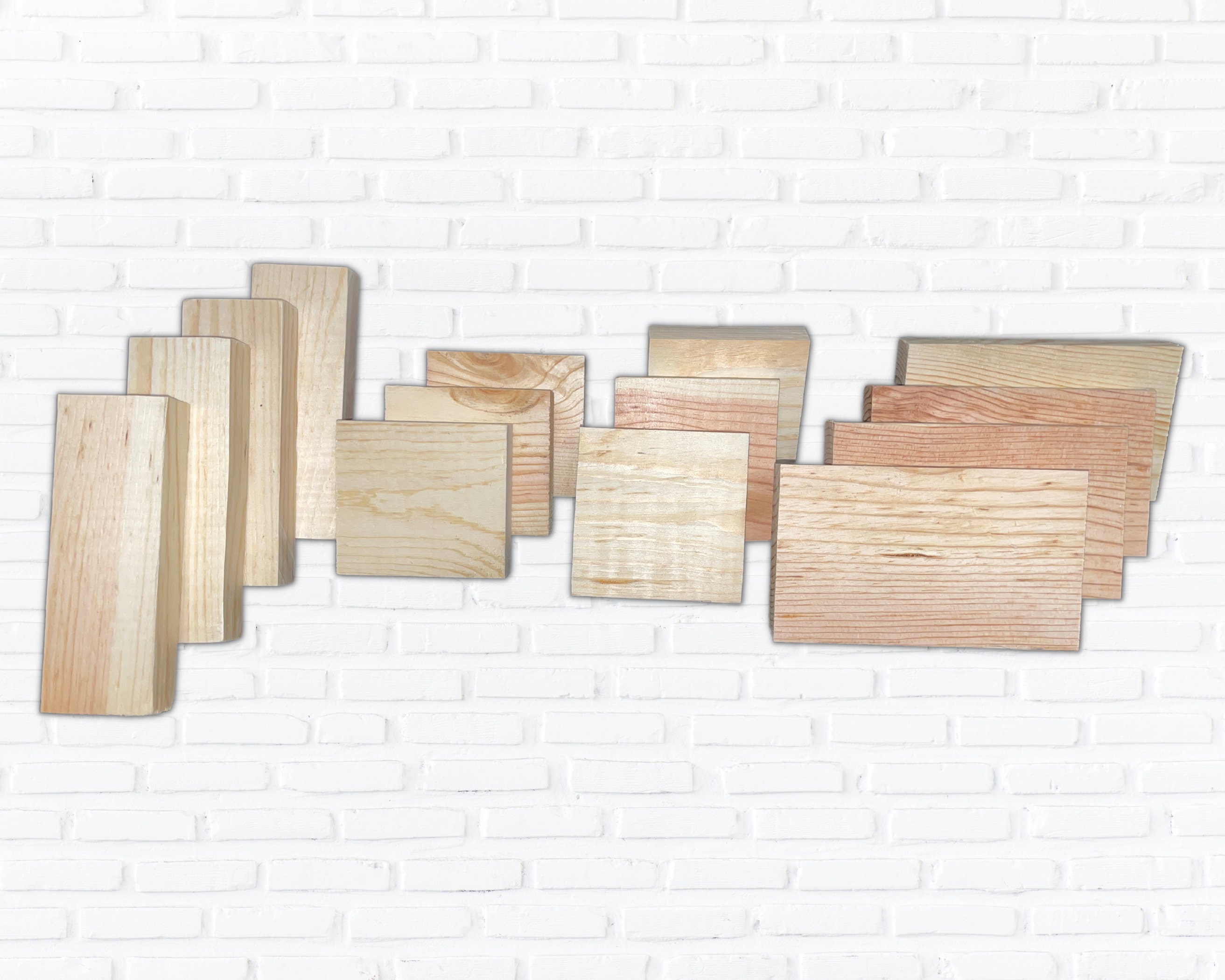 Wood Blanks Multiple Size - Wood Blocks - Precut Wood - Plain Wood ...