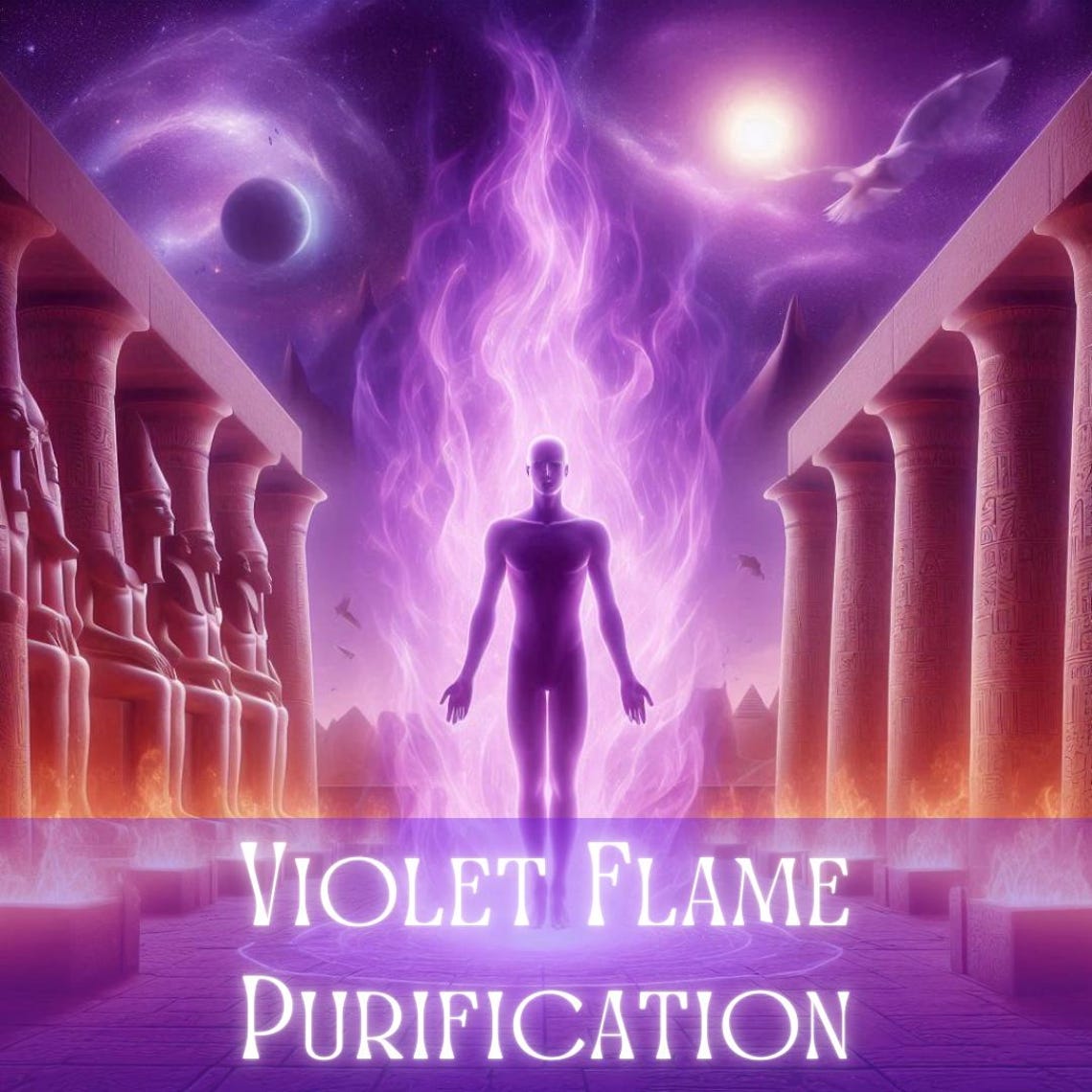 Powerful Violet Flame Healing, Transmuting Negativity With the Violet ...