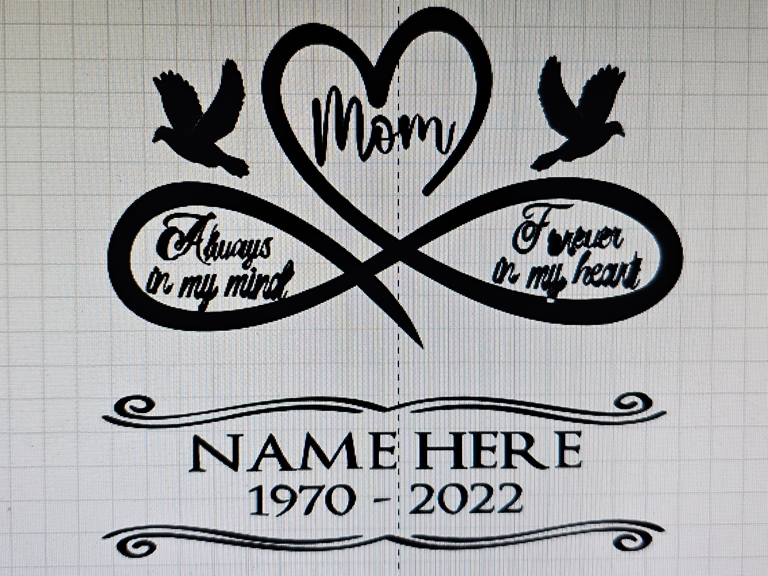 Custom Memorial, Memorial Book, Memorial Keepsake, Engraved Memorial ...