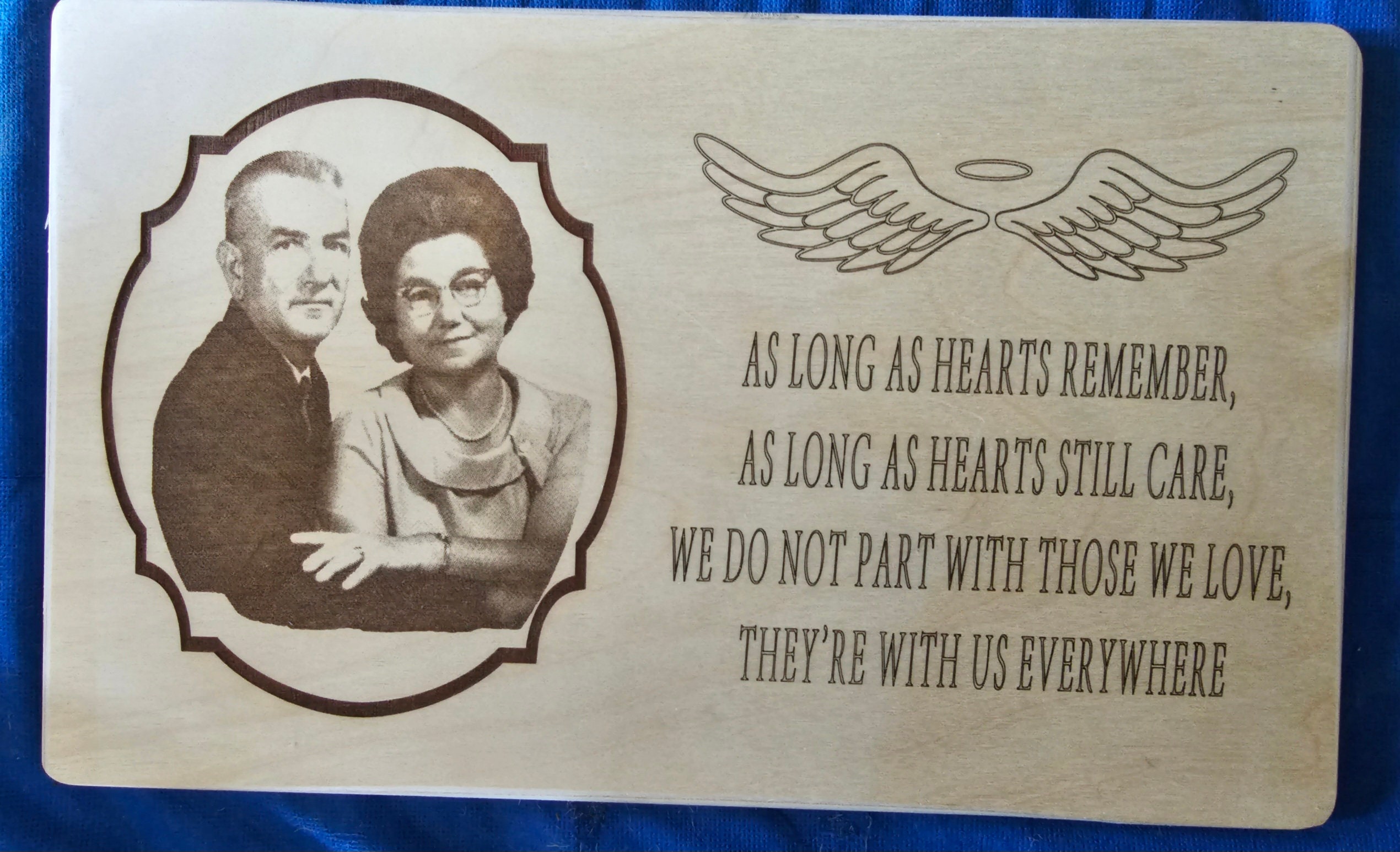 Custom Memorial, Memorial Book, Memorial Keepsake, Engraved Memorial ...