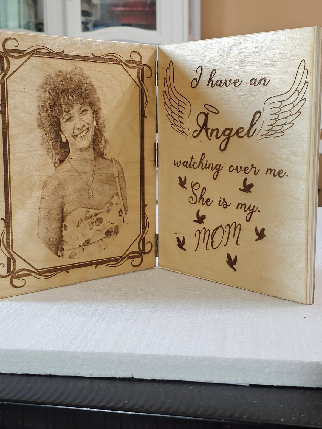 Custom Memorial, Memorial Book, Memorial Keepsake, Engraved Memorial ...