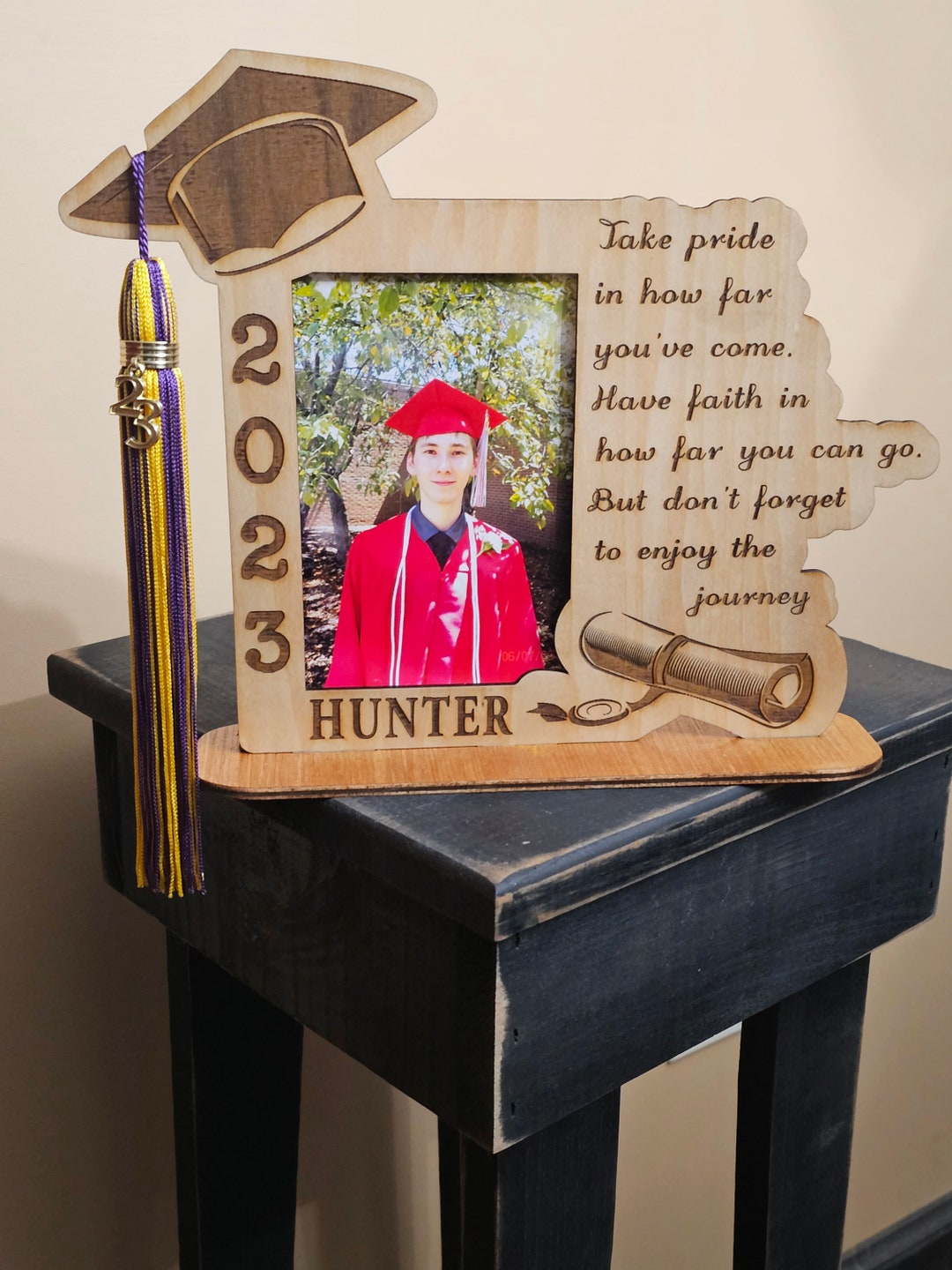 Custom Graduation Picture Holder. Display Table Decor. Graduation Party ...