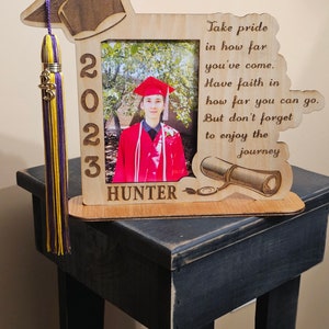 Custom Graduation Picture Holder. Display Table Decor. Graduation Party ...