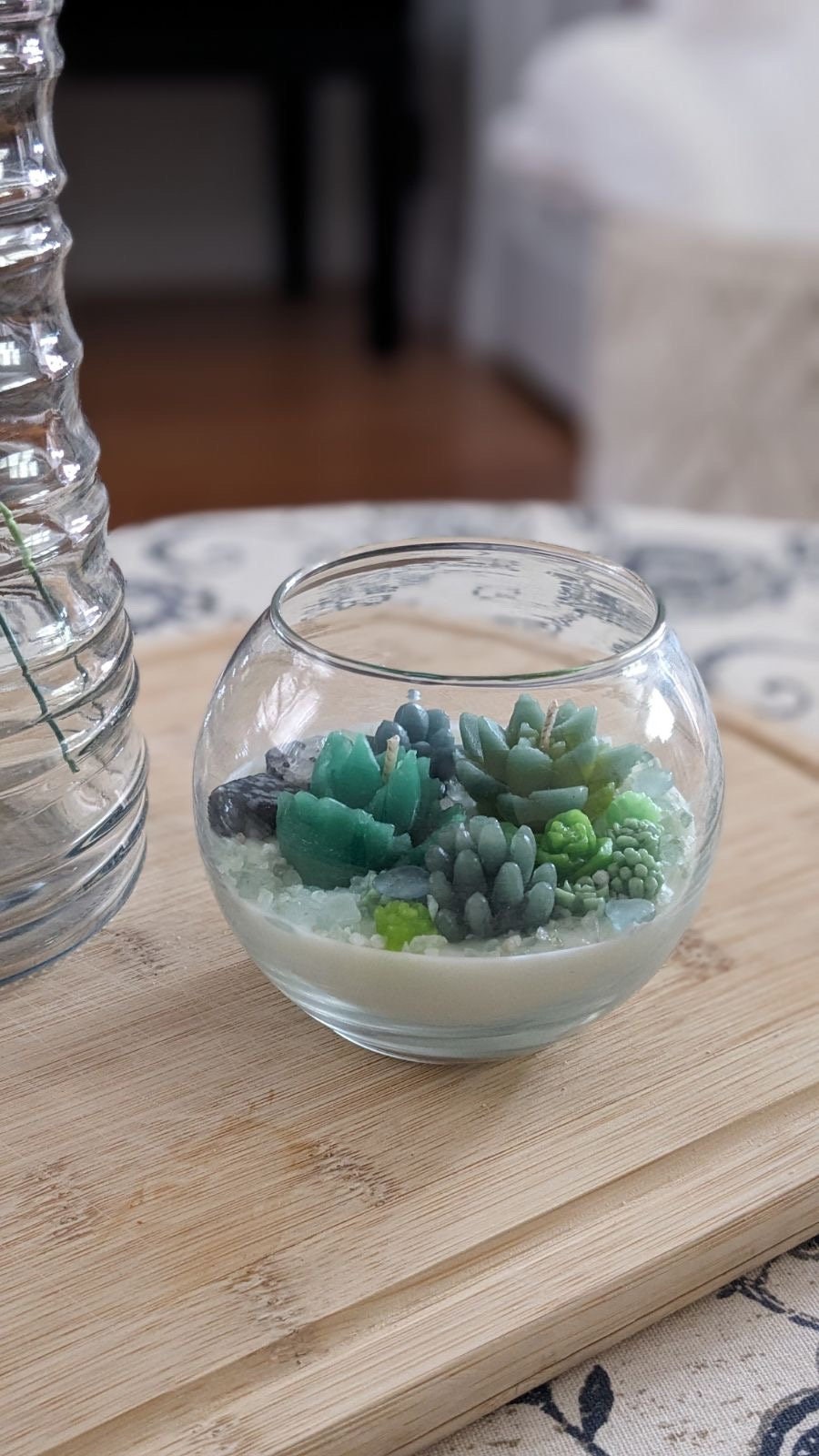 Succulent Decorative Candle Two Wick Candle terrarium Candle Plant Lady ...