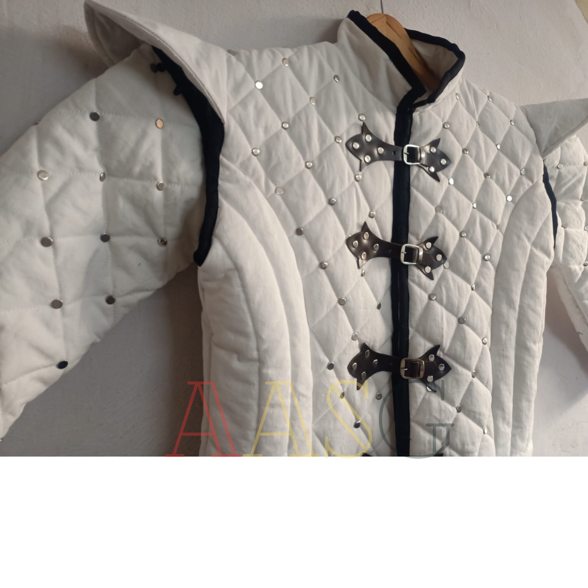 Medieval Short Doublet Gambeson Full Sleeve Aketon Costume - Etsy