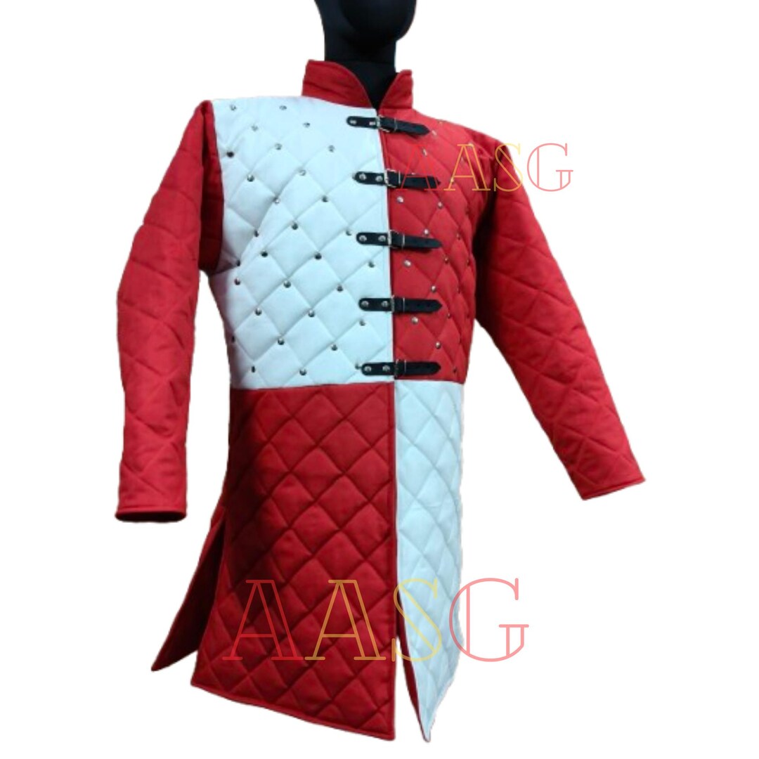 Medieval Knight Gambeson: Thick Padded Cotton Armor - LARP SCA Cosplay ...