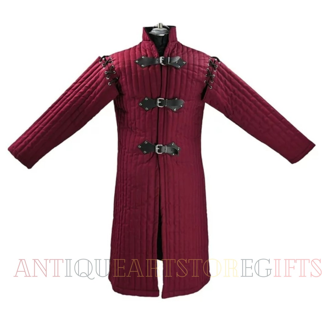Medieval Viking Gambeson Crossed Quilted Armor Costume Thick Padded ...