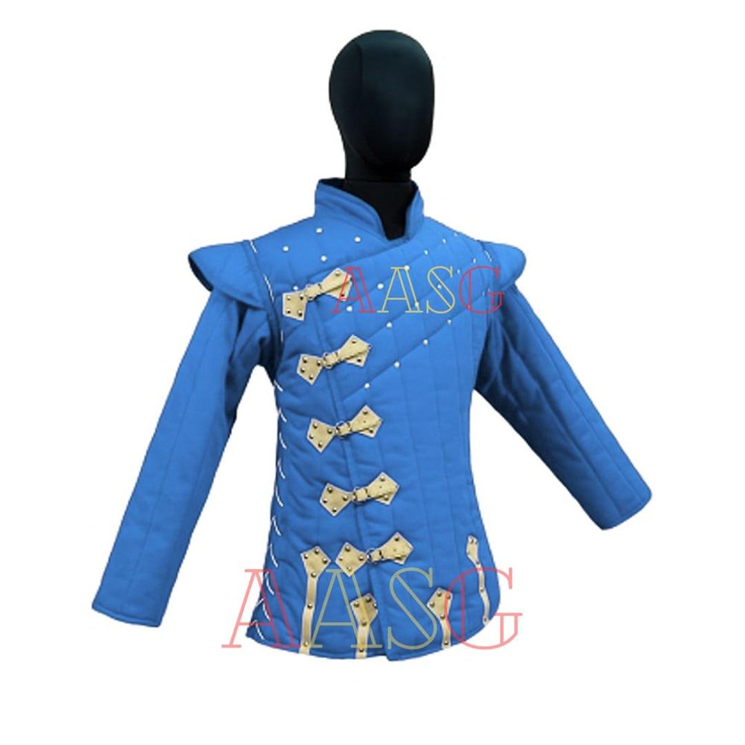 Medieval Cotton Gambeson: Quilted Armor Jacket, LARP Costume - Etsy UK