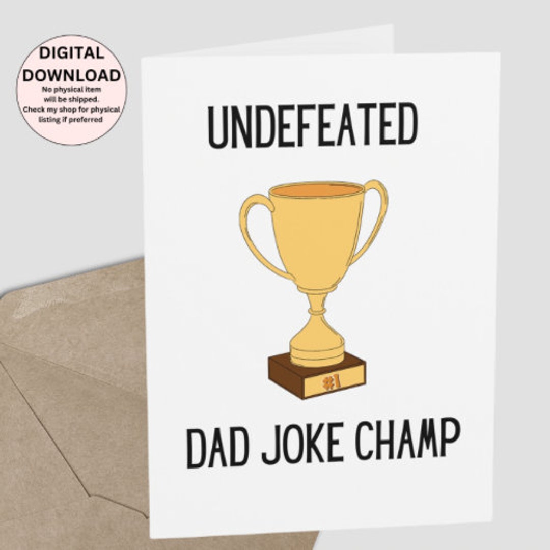 Dad Jokes Are a Staple. Cute Fathers Day Card. - Etsy
