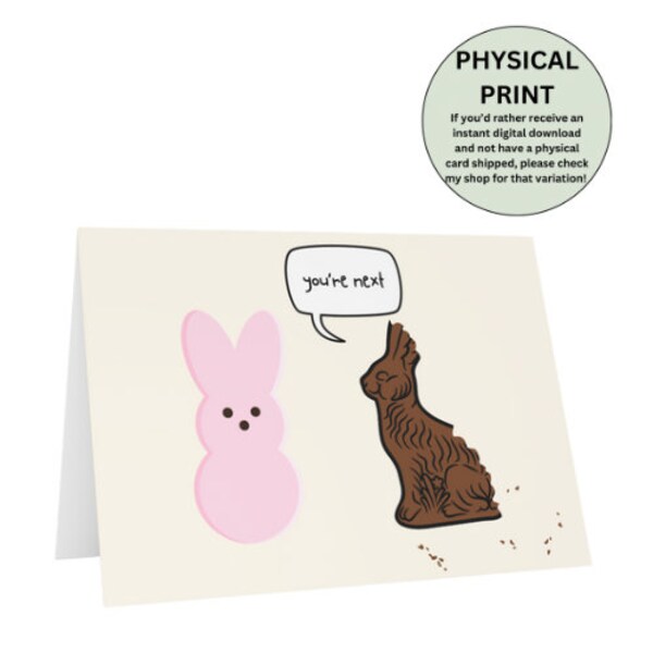 Funny Easter Card - Etsy