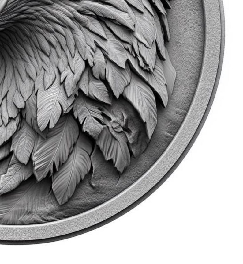 Coin Depth Map | Height Map | Xtool | Glowforge | PNG File | Grayscale ...