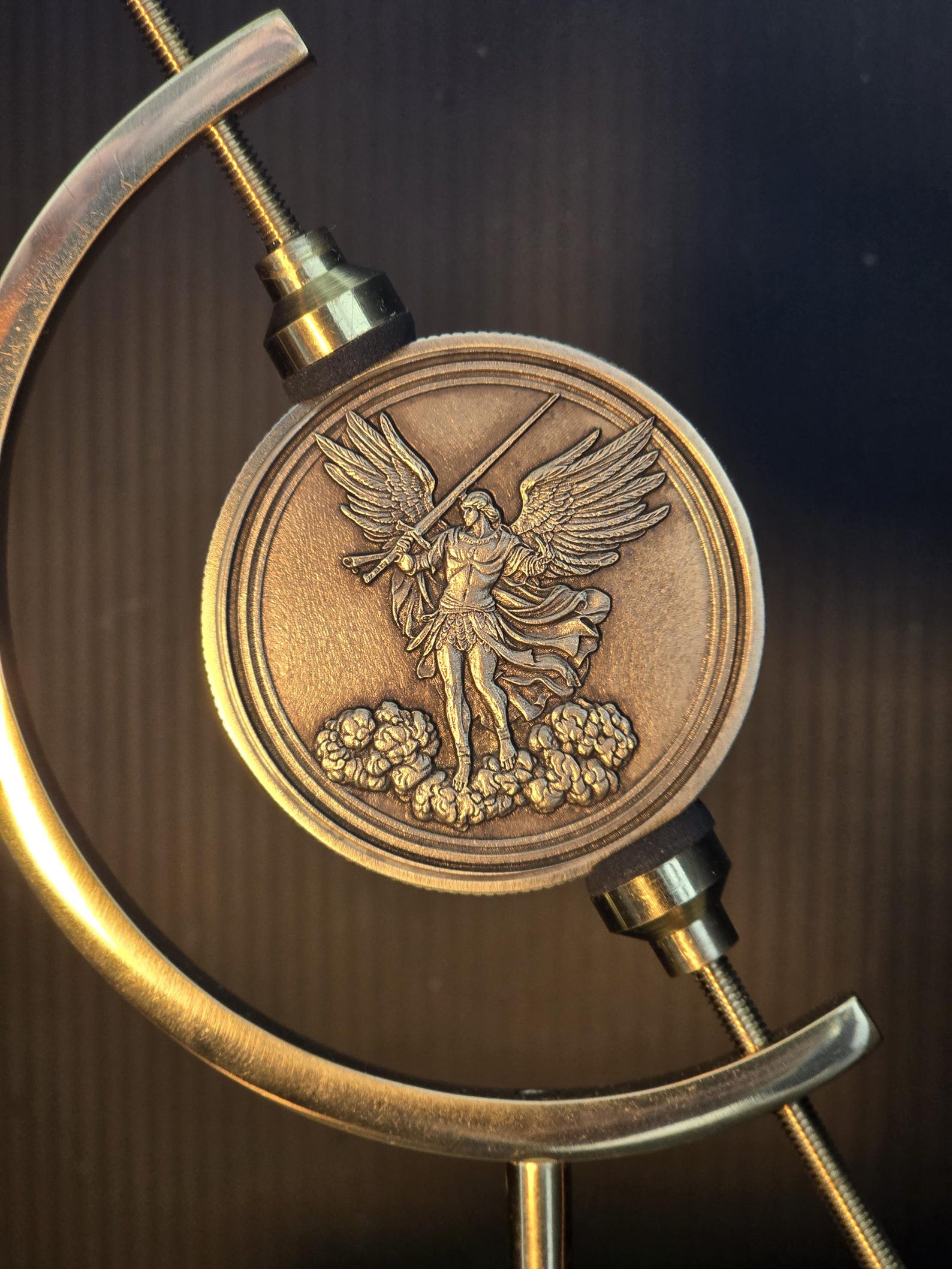 St Michael Brass Challenge Coin: Christian Religious Keepsake - Etsy
