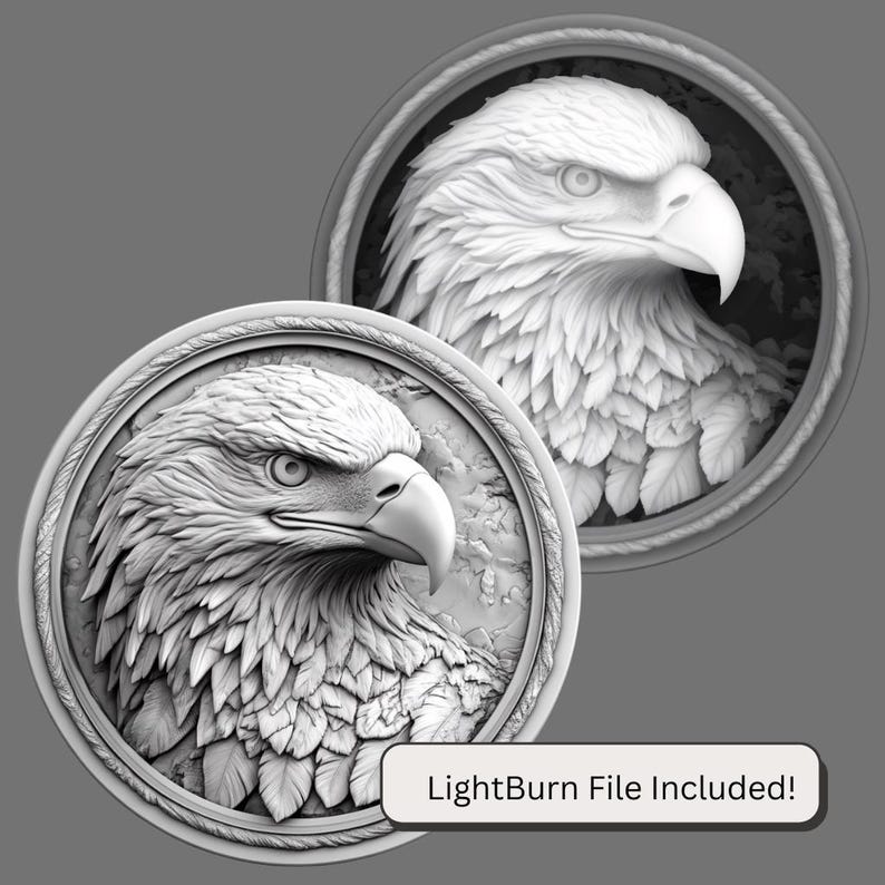 Coin Depth Map | Height Map | Xtool | Glowforge | PNG File | Grayscale ...