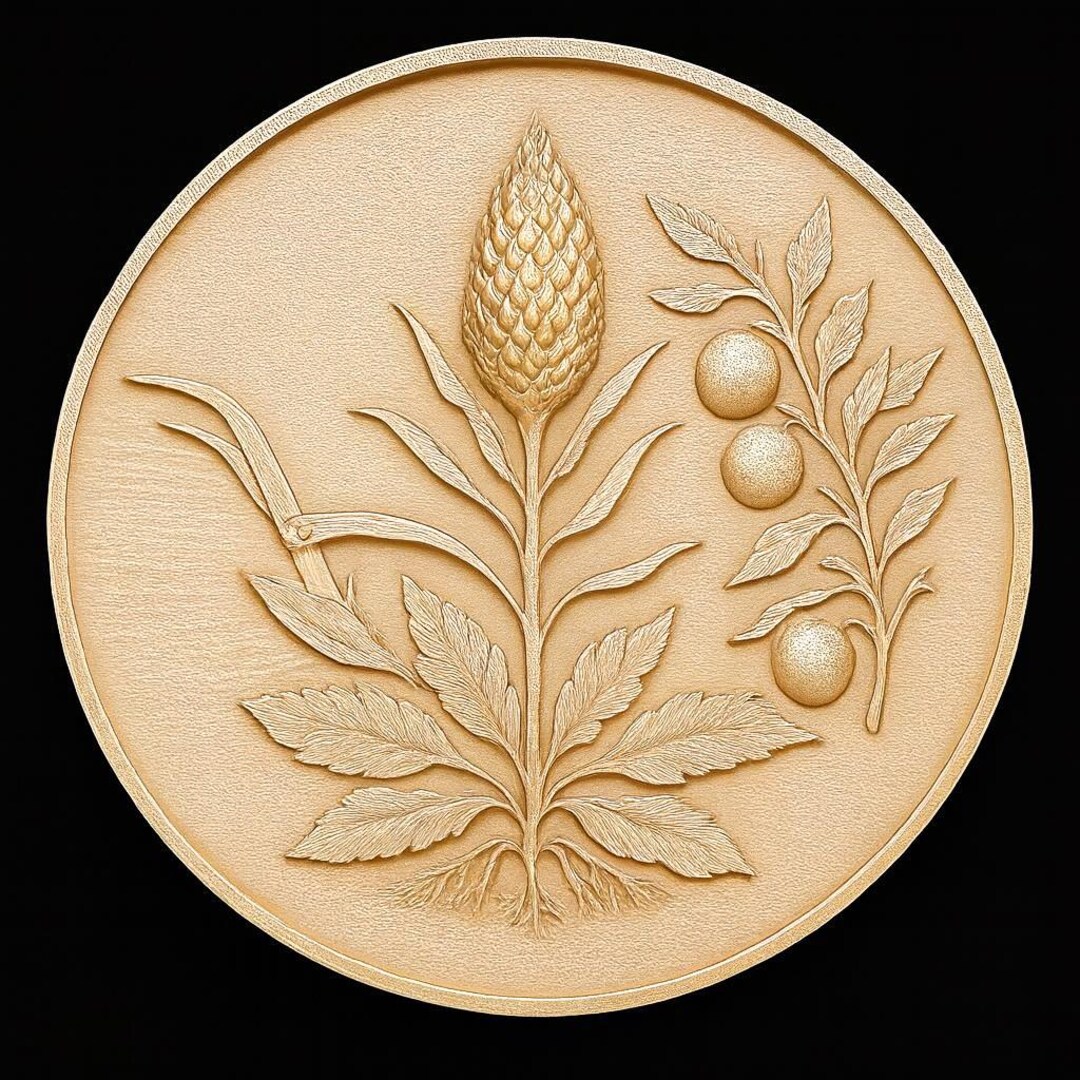 Brass Challenge Coin PNG Template: 40mm Fiber Laser Engraving (digital ...