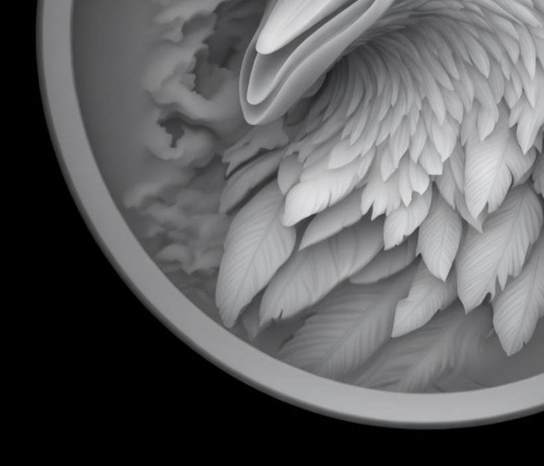 Coin Depth Map | Height Map | Xtool | Glowforge | PNG File | Grayscale | Lightburn | 3D ...