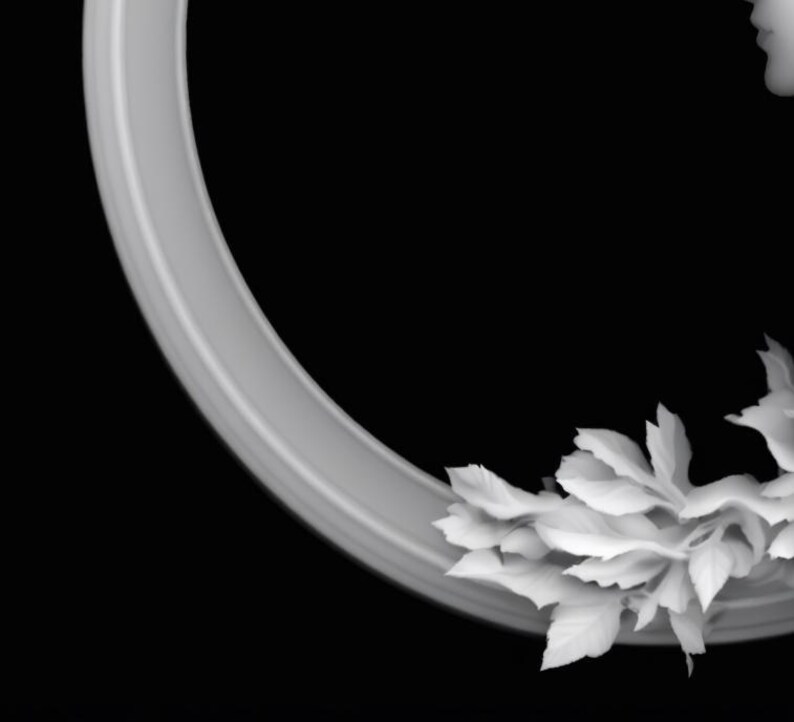 Coin Depth Map | Height Map | Xtool | Glowforge | PNG File | Grayscale ...