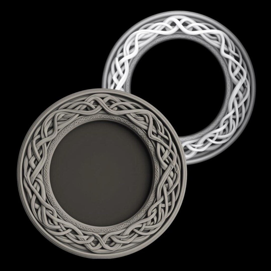 Brass Challenge Coin PNG Design | 40mm Round Engraving Template for ...