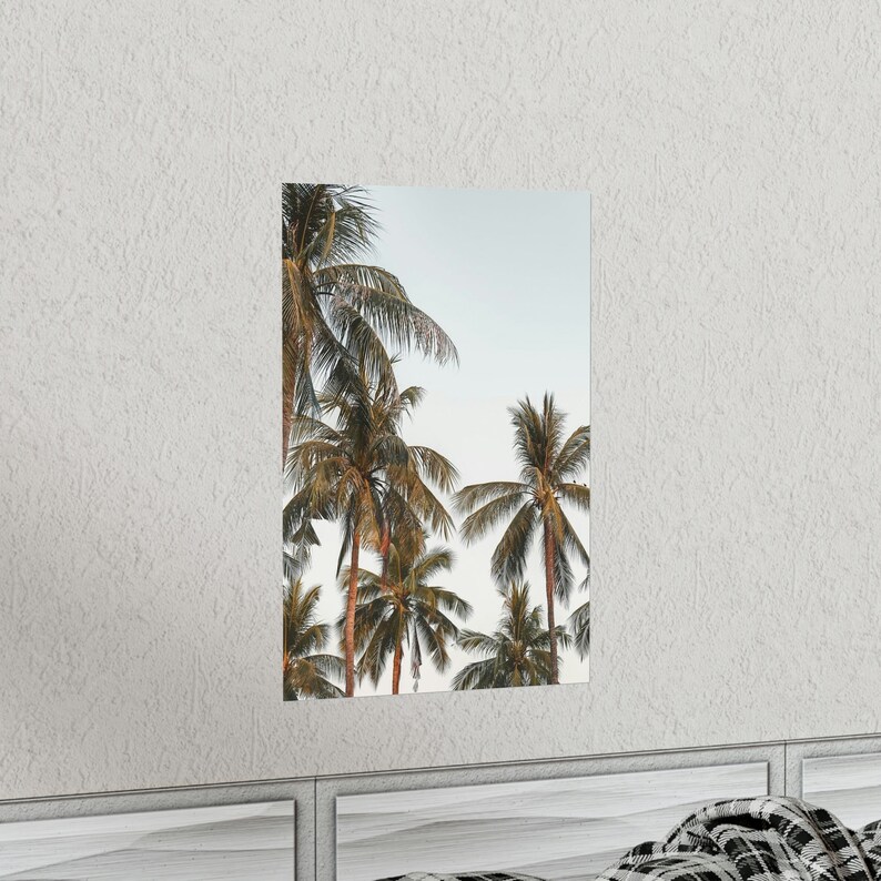 Palm Tree Wall Art, Poster, Decor - Etsy