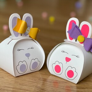 Bunny Box Template Party Favor Box Easter Gift Instant Download DIY ...