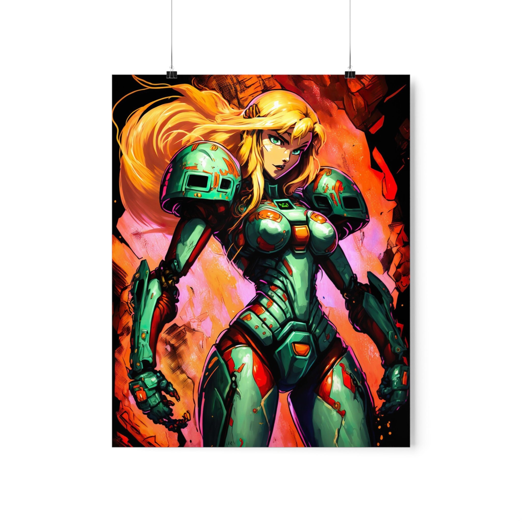 Battle Ready Samus Poster - Etsy