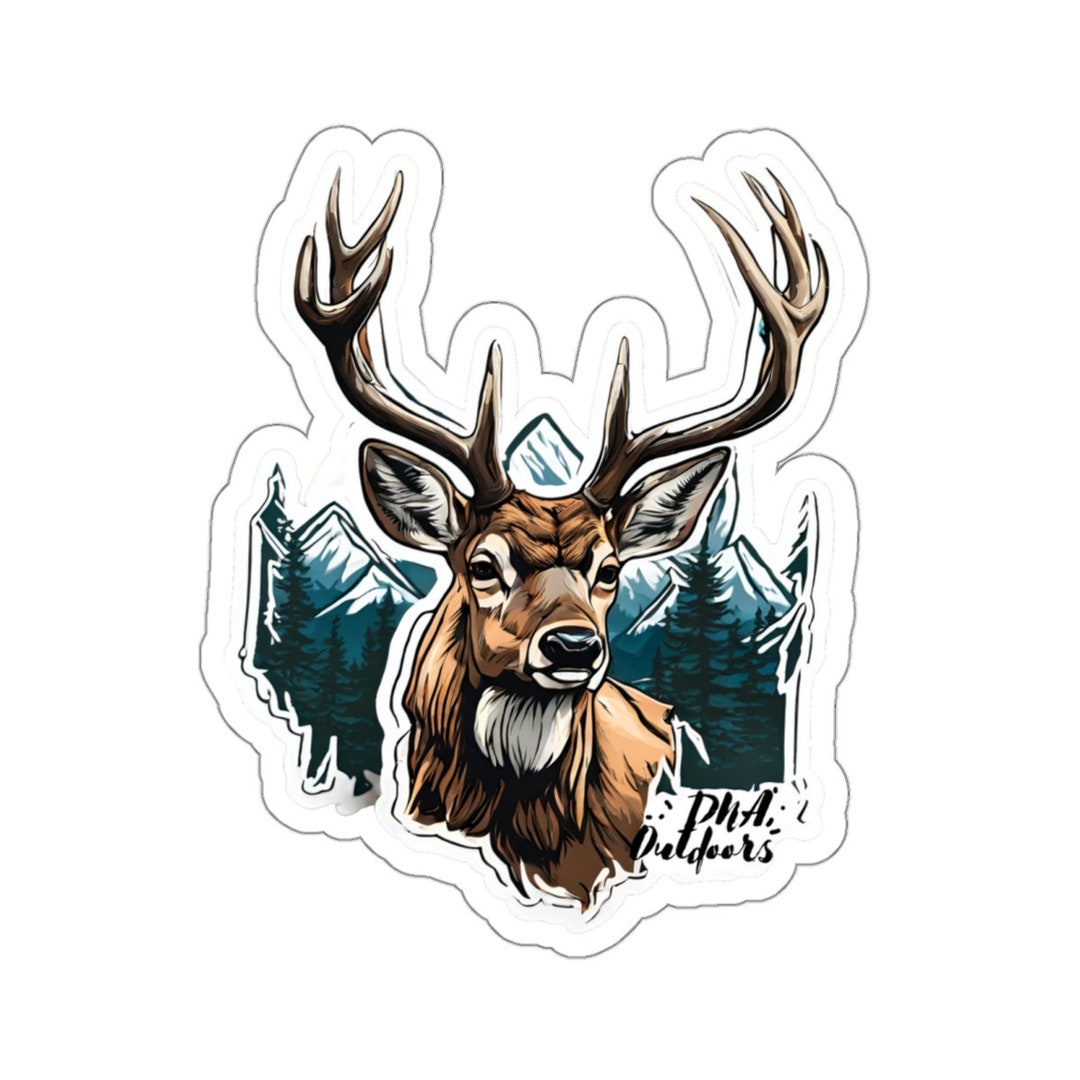Big Buck Sticker: Outdoors Deer Vinyl Decal - Etsy