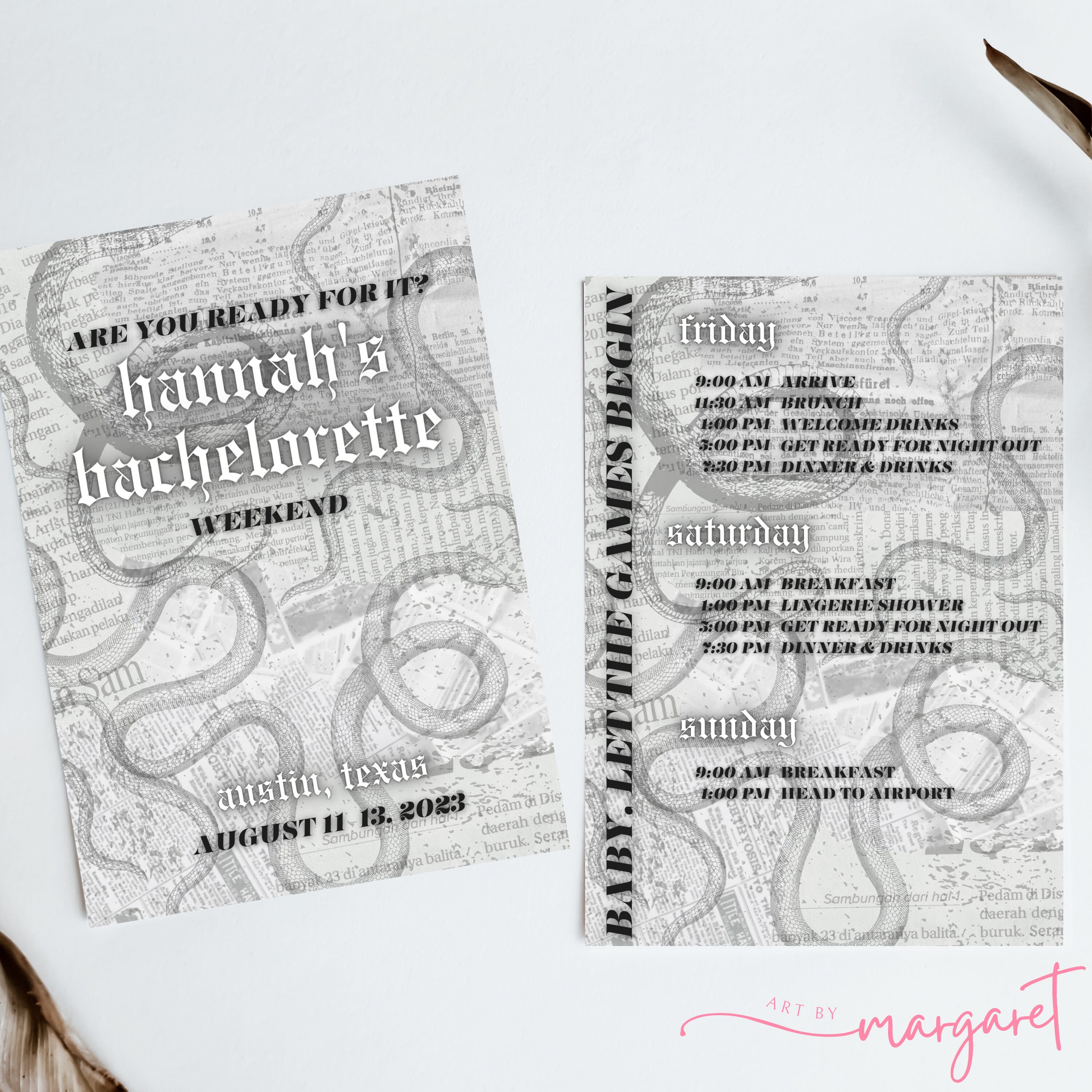 Taylor Swift Reputation Party Invitation | Editable Template Invitation ...