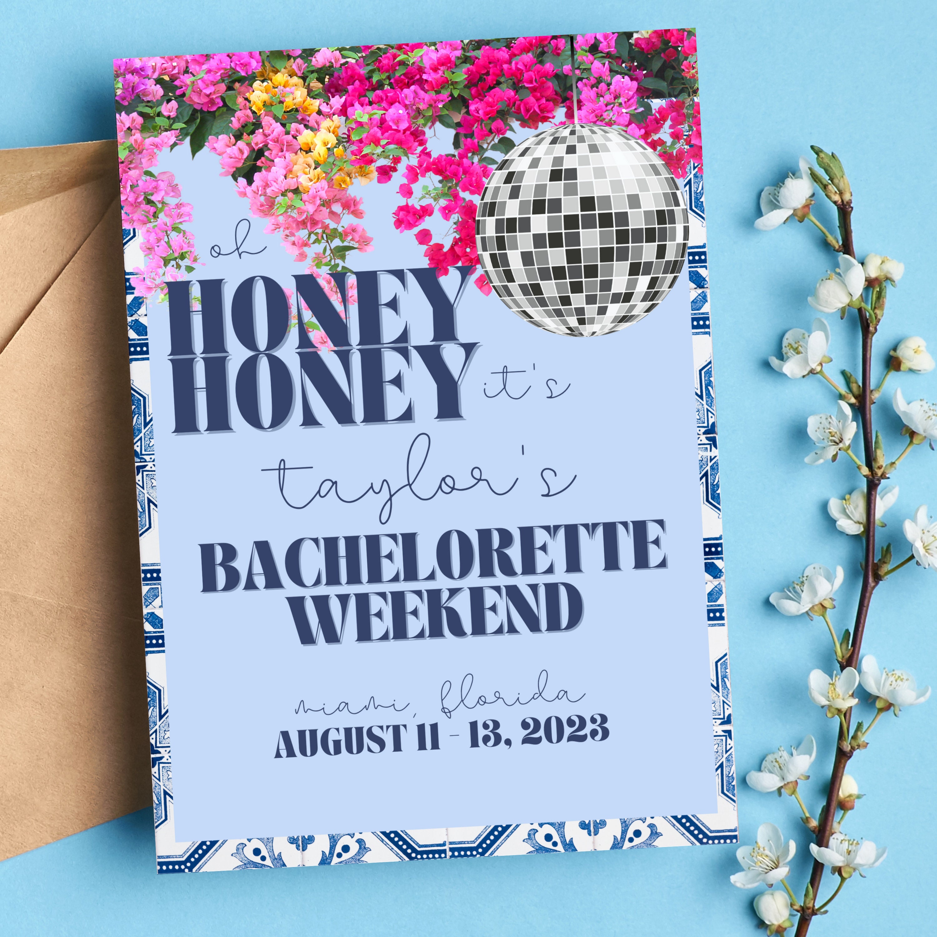 Homemade Bachelorette Party Invitations