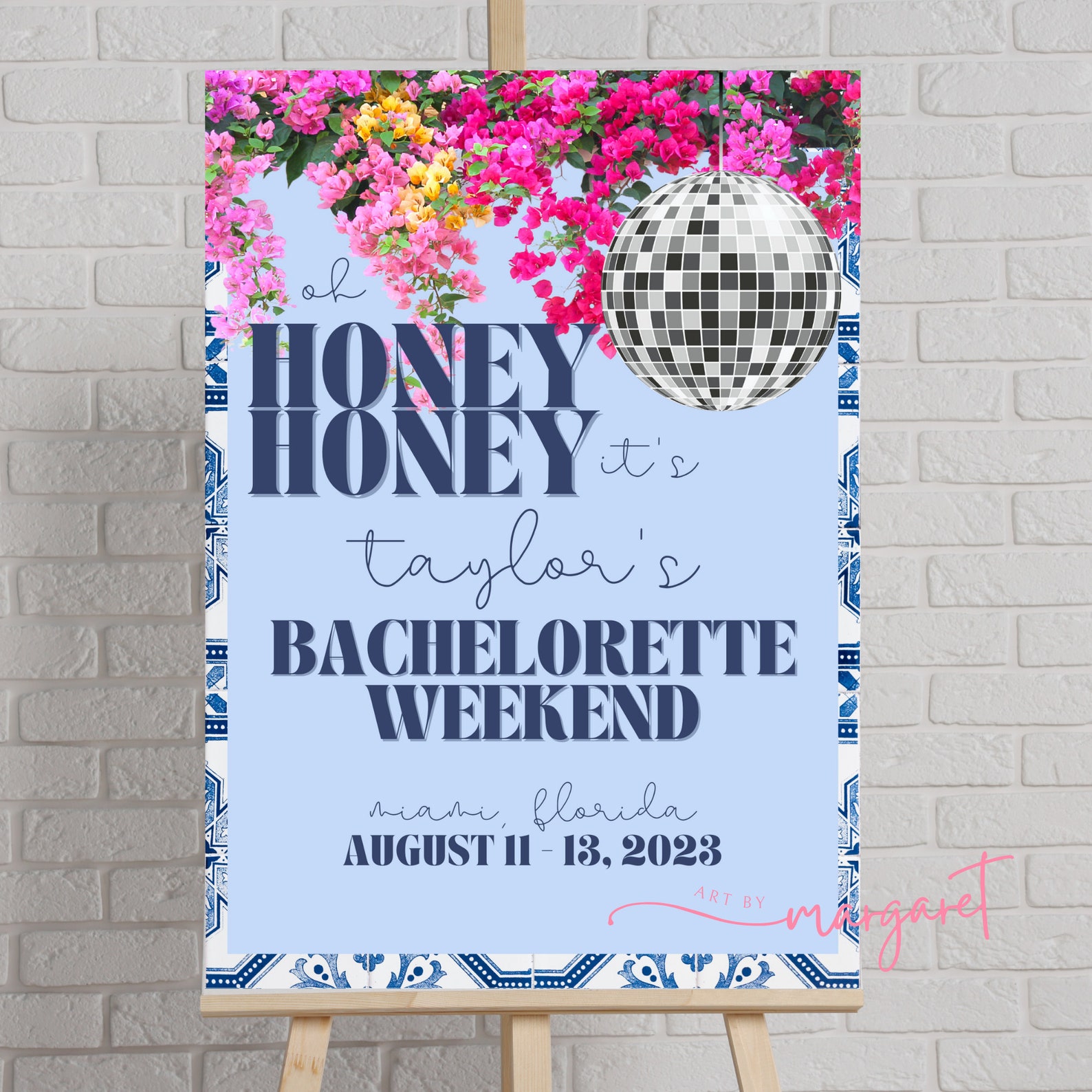 Mamma Mia Bachelorette Editable Welcome Sign Mamma Mia Bachelorette ...