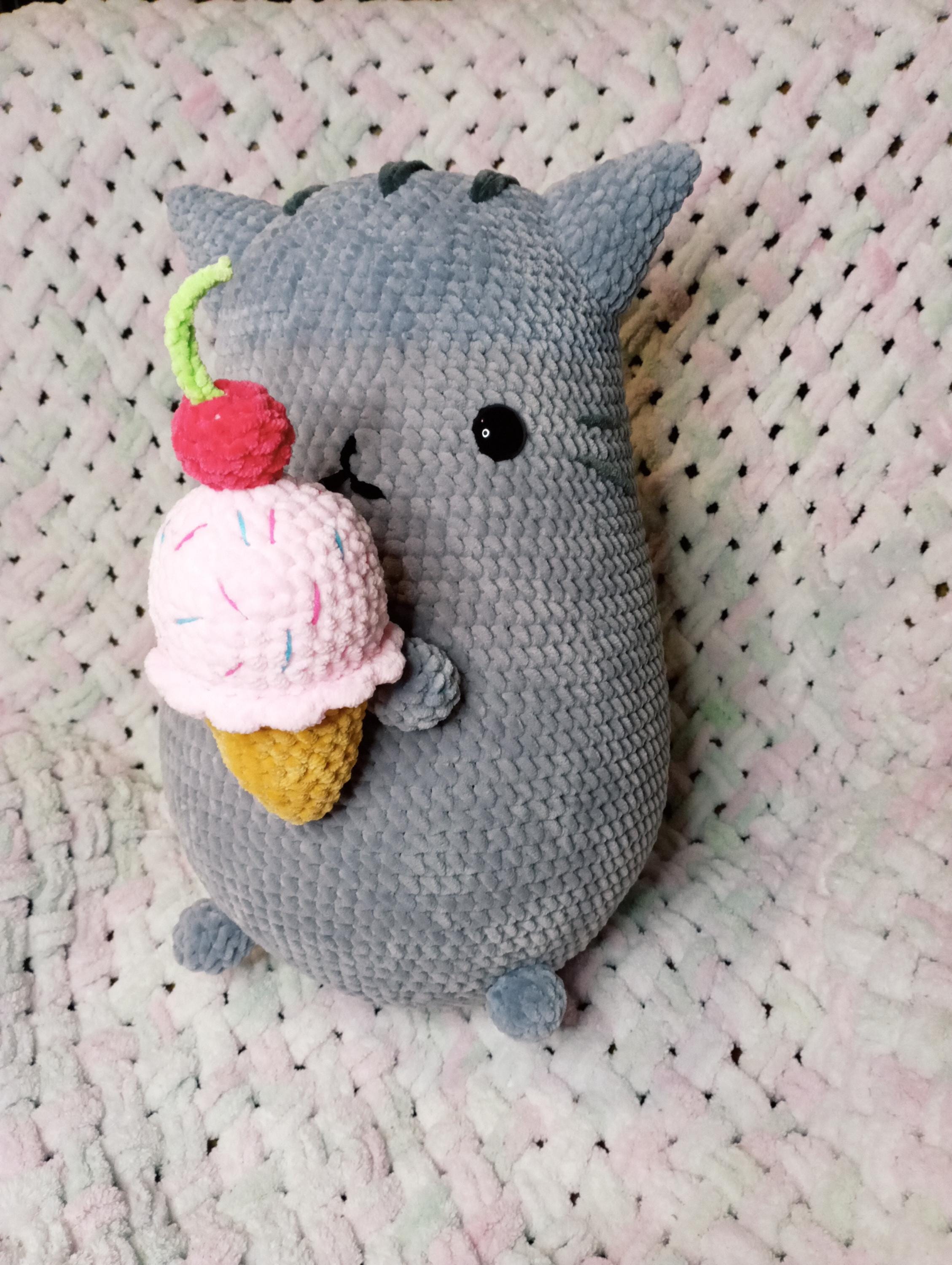 Pusheen Cat XXL, Crochet Pusheen Toy, Pusheen Plush, Cute Pusheen Gift ...