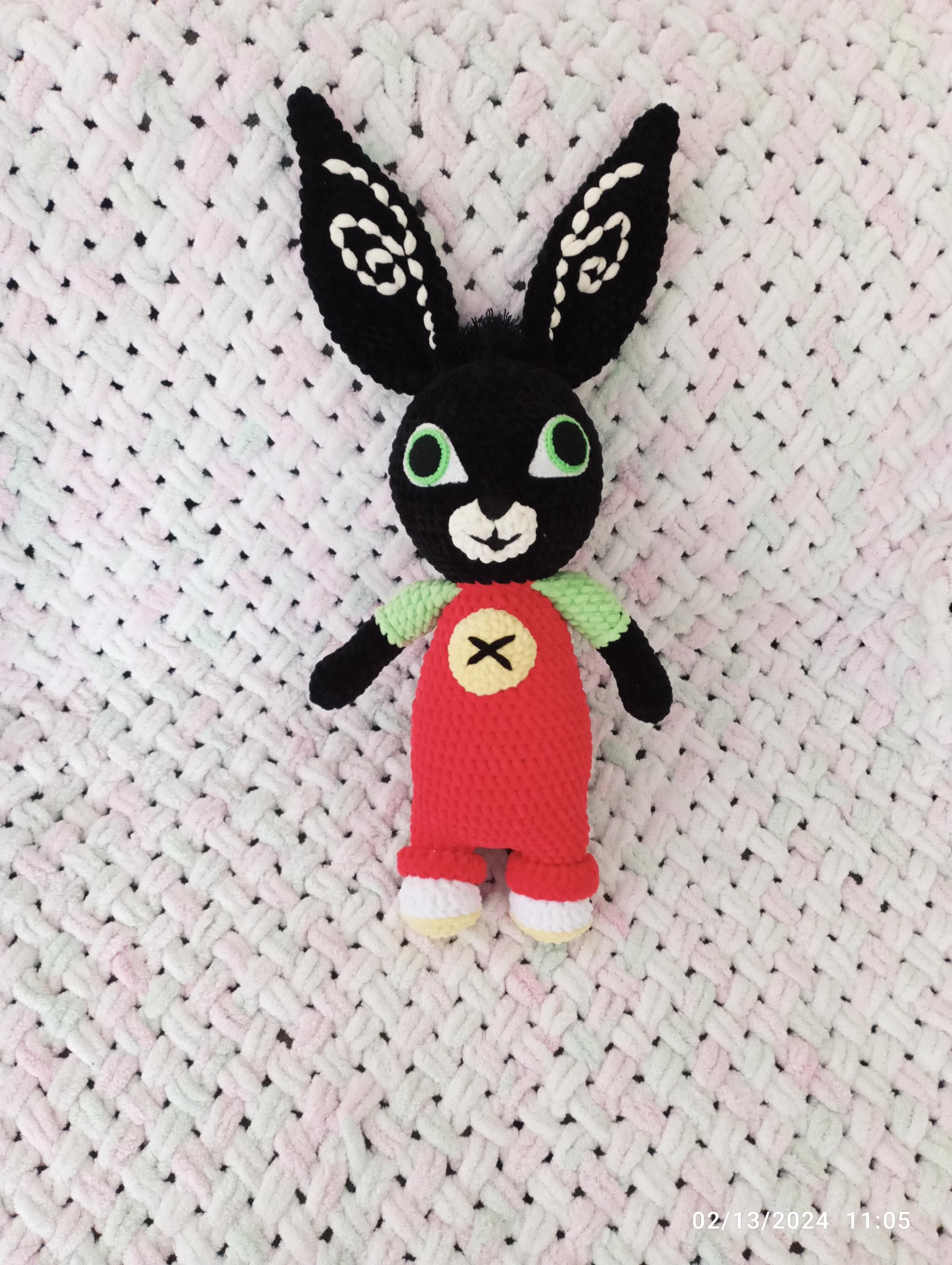 Bing Bunny Soft Toy, Crochet Bing Bunny Toy, Bing Plush, Cute Bunny ...