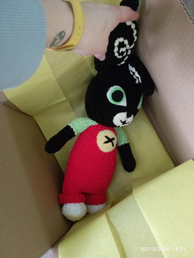 Bing Bunny Soft Toy, Crochet Bing Bunny Toy, Bing Plush, Gift for Kids ...