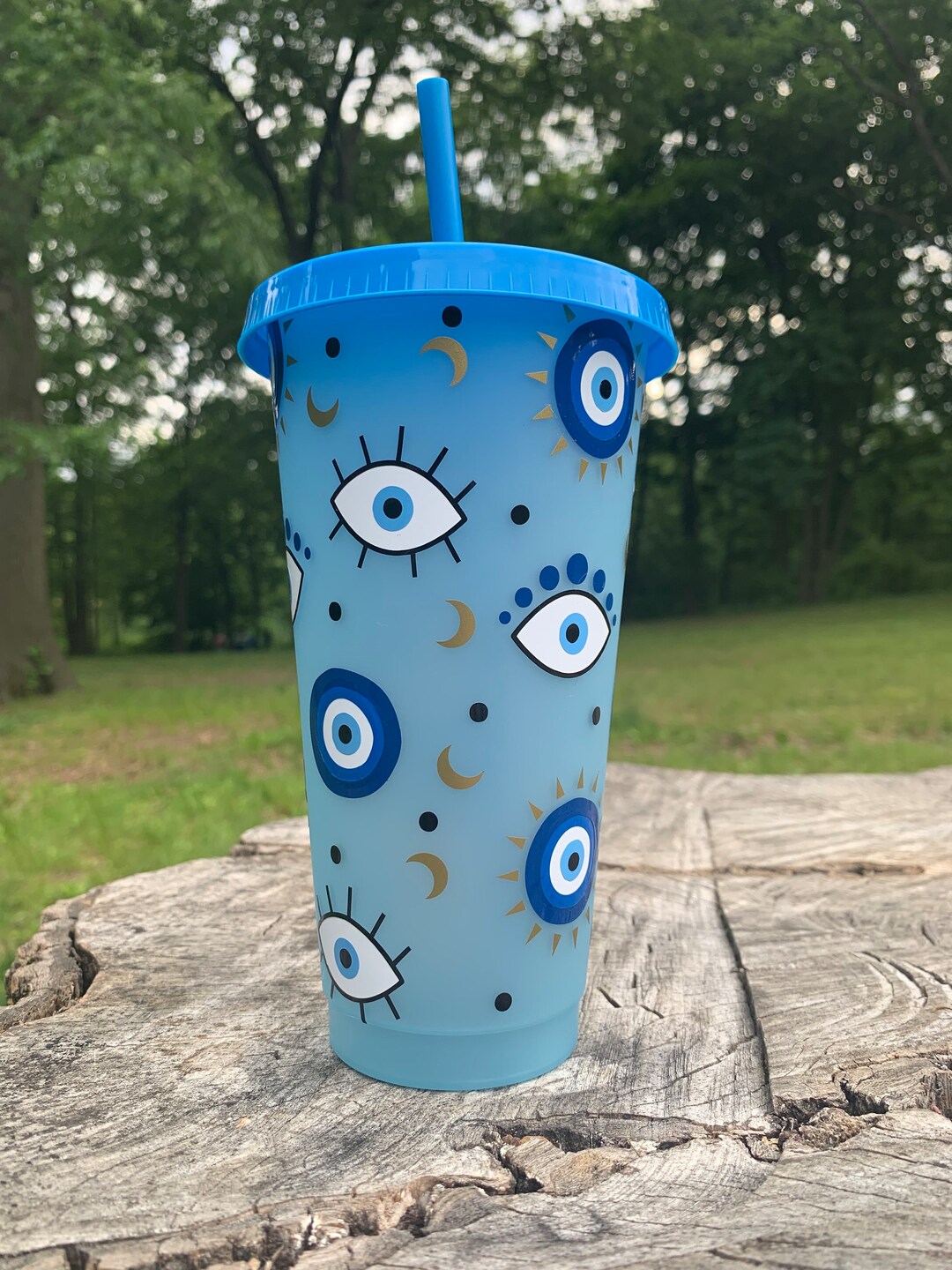 Mal De Ojo Cup, Evil Eye Cup, Iced Coffee Cup, Reusable Cup - Etsy