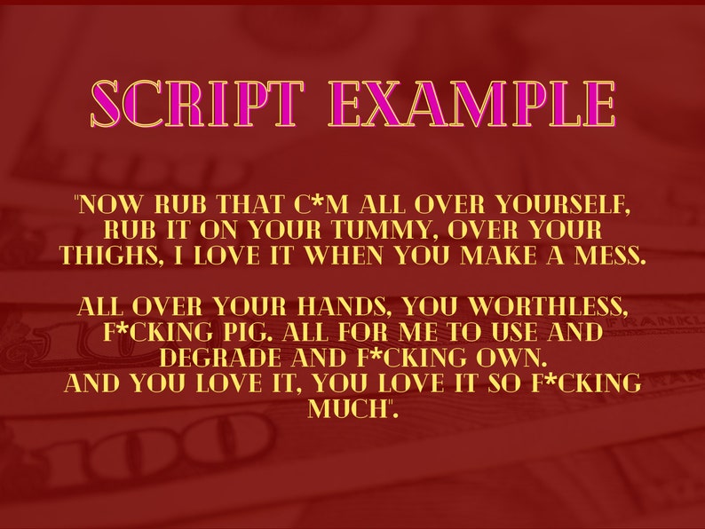Findom JOI CEI Script Ppv Onlyfans Ideas Tips NSFW Adult - Etsy
