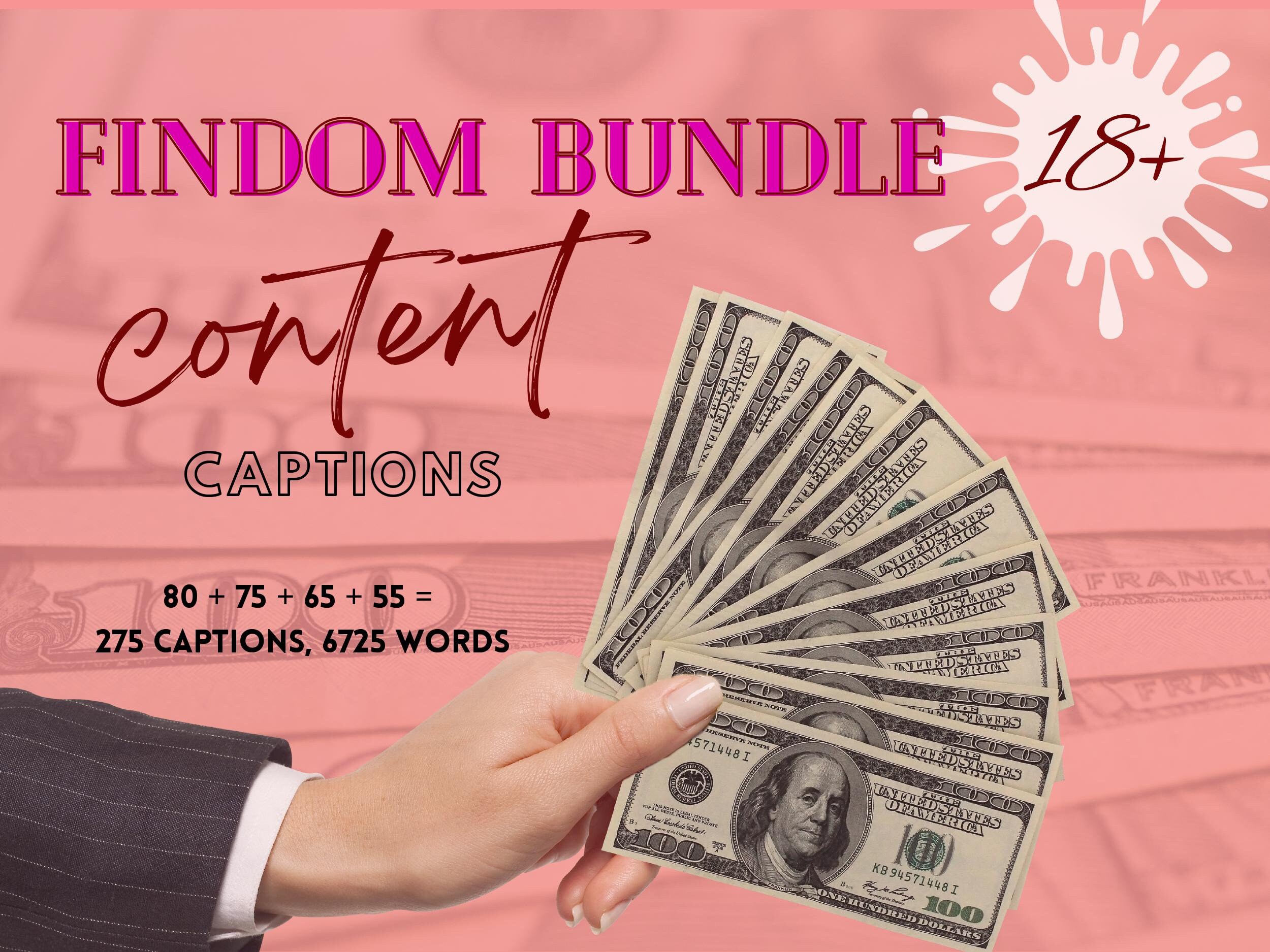 Findom BUNDLE 275 Captions Adult Content Creators. Onlyfans - Etsy