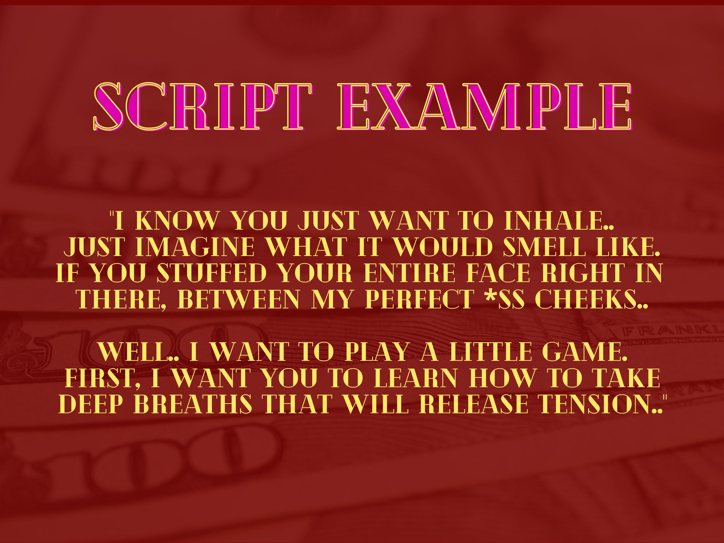 Findom Script JOI Edging NSFW Adult Content Creators. Onlyfans Ideas, OF Tips, Femdom Ppv. Fan ...