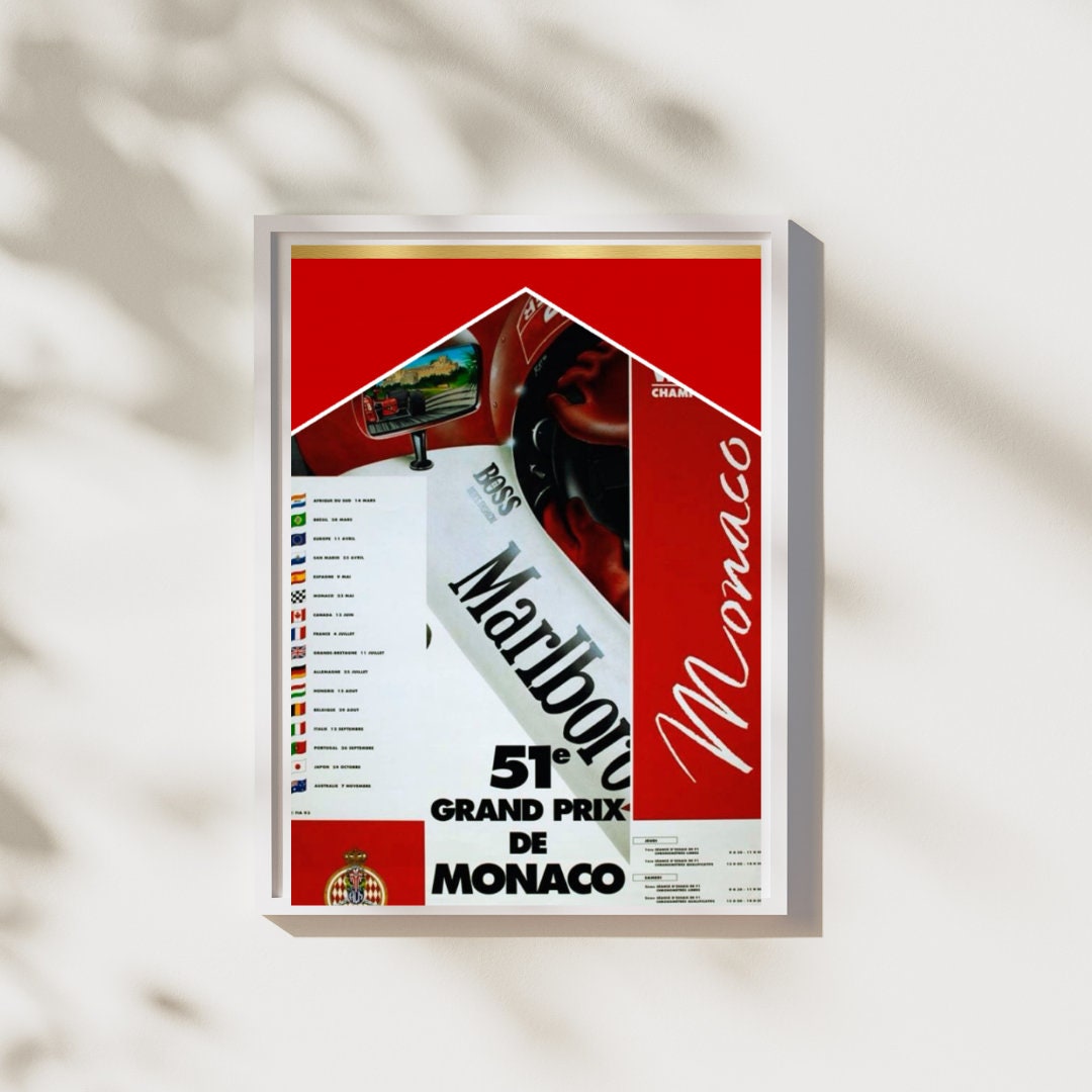 Marlborf1, Marlboro Poster, F1, Wall Art, Gift for Him, F1 Fan Art,room ...