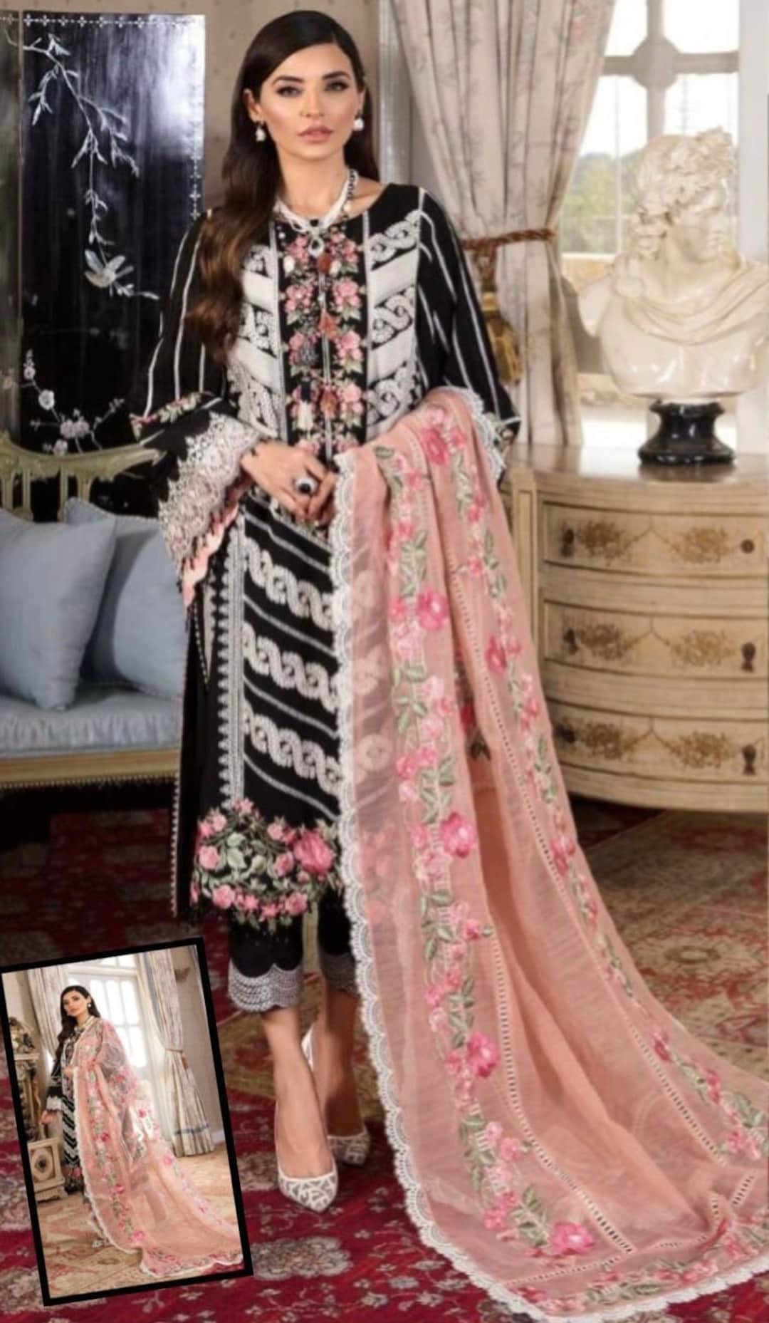 Pakistani Designer Dress Lawn Embroidered Designer Collection Indian ...