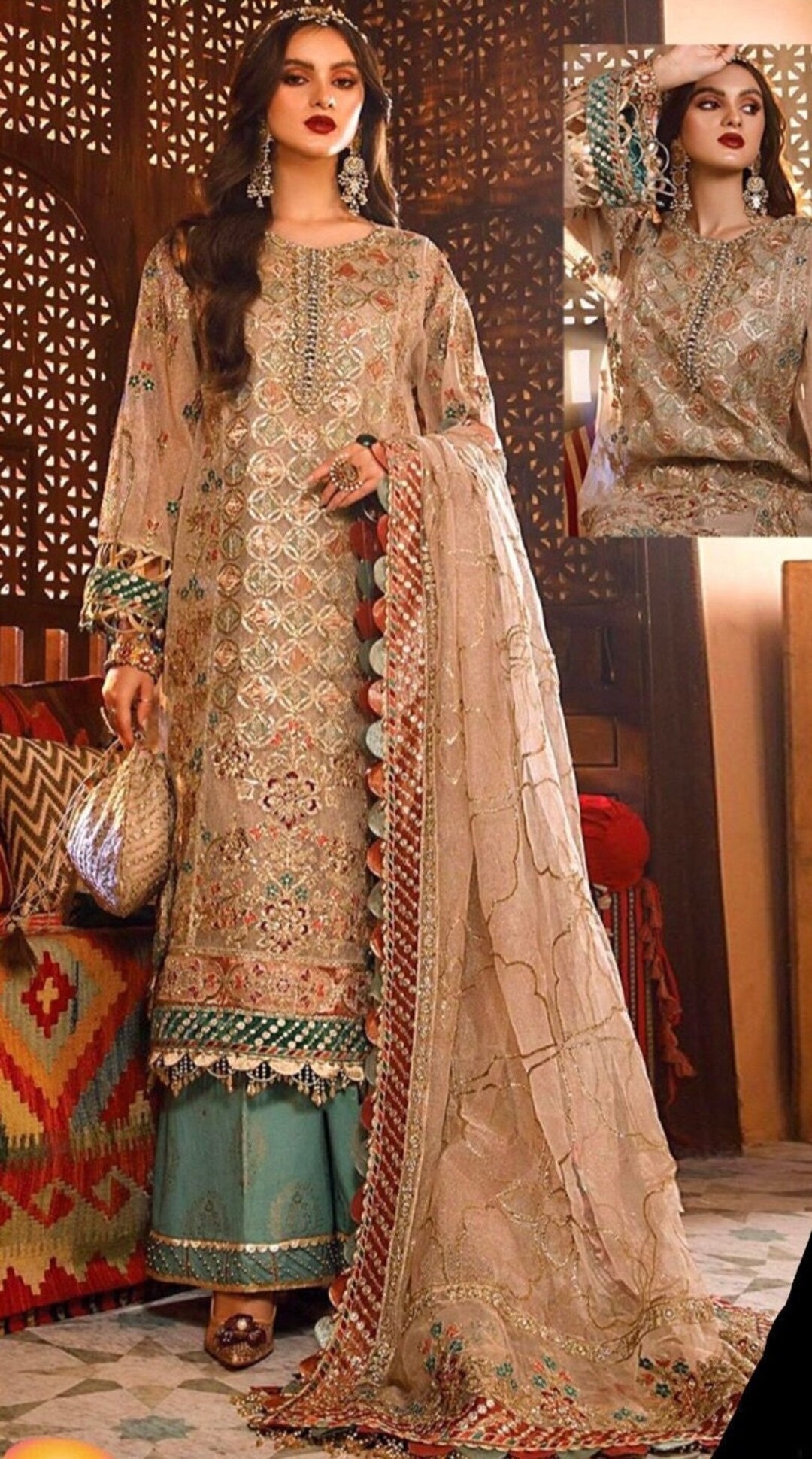 Maria B Pakistani Dress Indian Dress Designer Collection Eid - Etsy