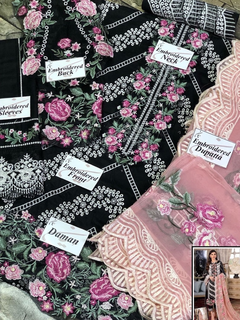 Pakistani Designer Dress Lawn Embroidered Designer Collection Indian ...