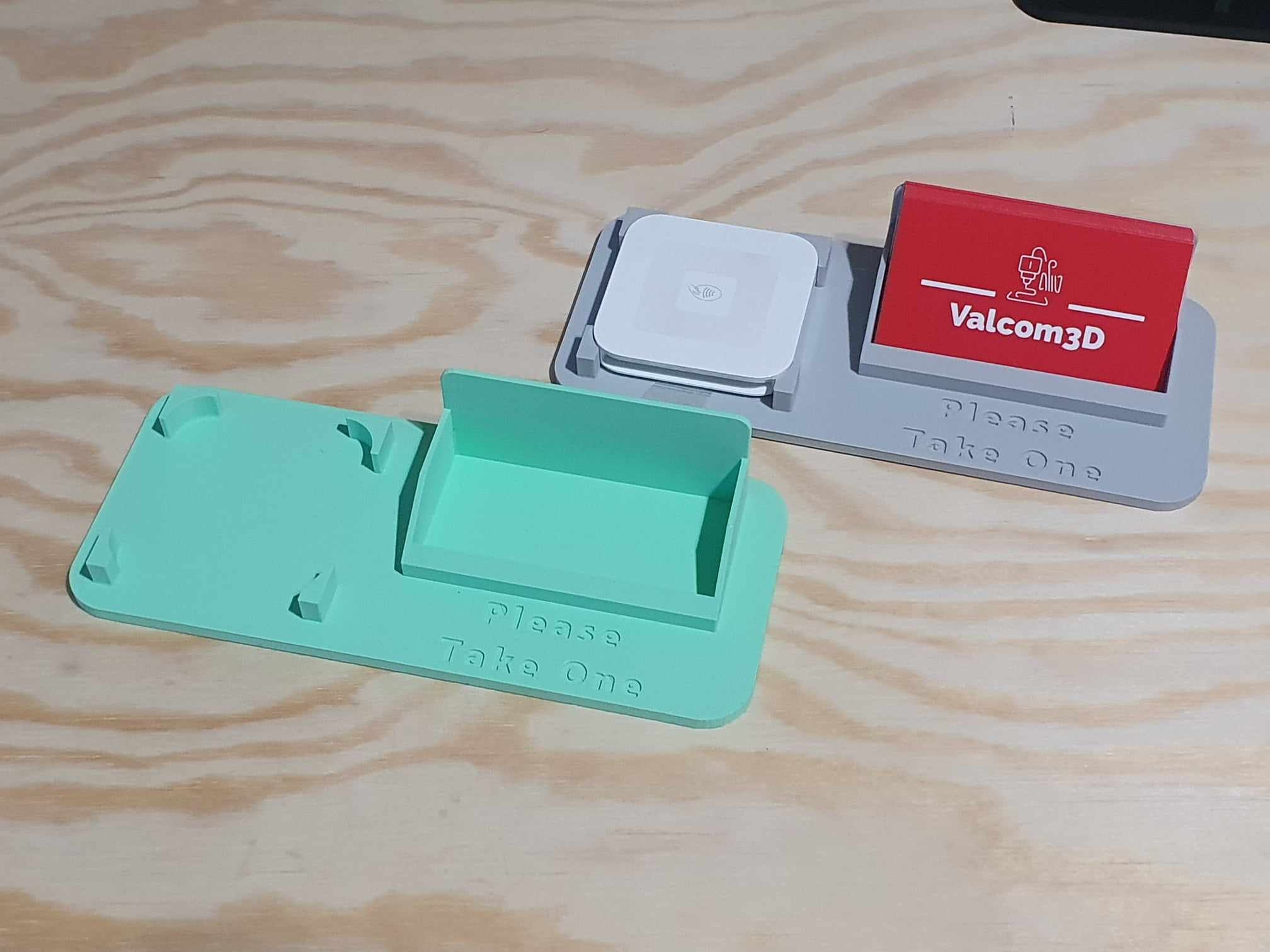 Digital 3D Printing File: Square Card Reader Dock & Business Card ...